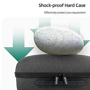 LOXIDA Carrying Case for PICO 4 VR Headset,All-in-one VR Gaming Headset Hard Case for PICO 4 VR Carry Case (Black)