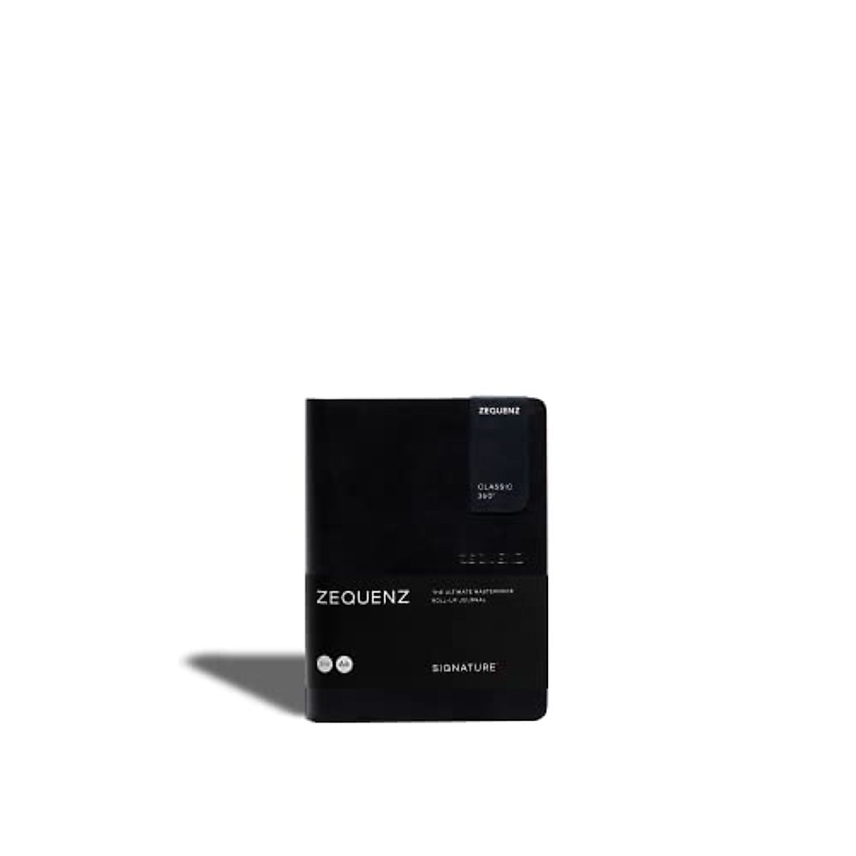 Zequenz Classic 360 Signature Series, Size: A6 Small, Color: Black, Paper: Ruled, Soft Bound Journal, soft cover Notebook, Small, 4" x 5.5", 200 sheets / 400 pages, Ruled, Lined premium paper