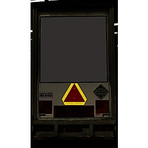 Ignixia Slow Moving Vehicle Sign, Rust free Aluminium Slow Moving Vehicle Triangle signs, 14”x 16” Inches Orange base with Reflective border, SMV Sign for Golf Cart, UTV, safety signs