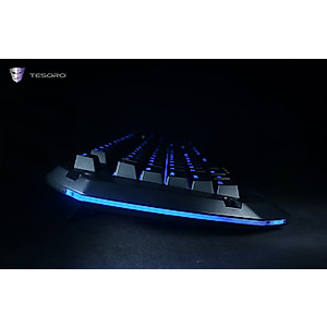 Tesoro Lobera Supreme G5NFL Red Mechanical Switch USB Hub Full Color RGB LED Backlit Side Illuminated Mechanical Gaming Keyboard TS-G5NFL (B) RD