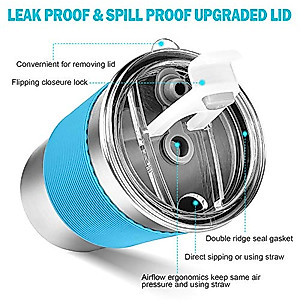 Kids Cups with Straw and Lid Spill Proof,4 Pack 12oz Stainless Steel Drinking Tumbler with Coasters,Unbreakable Water Glasses,BPA-Free Metal Sippy Mug for Toddler,Children,Adult, Indoor,Outdoor