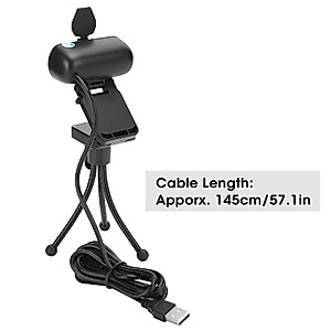 Zyyini Bindpo Computer Camera,1080P Laptop Desktop Camera USB DriveFree PC Webcam with Microphone Mini Tripod for Video Conference, Video Chat