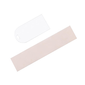 UTALIND 20pcs Arched Acrylic Name Cards for Table Setting Blank Frosted Acrylic Place Cards for Wedding, Party, Clear