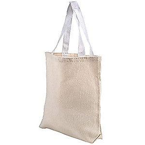 Rhode Island Novelty 8.75 Inch Canvas Tote Bags Set of 12