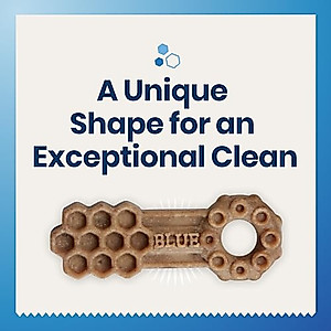 Blue Buffalo Dental Chews Large Natural Dog Treats, Chicken & Spearmint 11-oz Bag (7 Count)