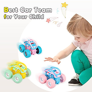 LODBY Car Toys for 2 3 4 Year Old Girls Gifts, Pull Back Cars Toys for Toddler Age 2-6, Monster Trucks for Kids Boys Toys Age 2-6 Year Old Girl Birthday Gifts