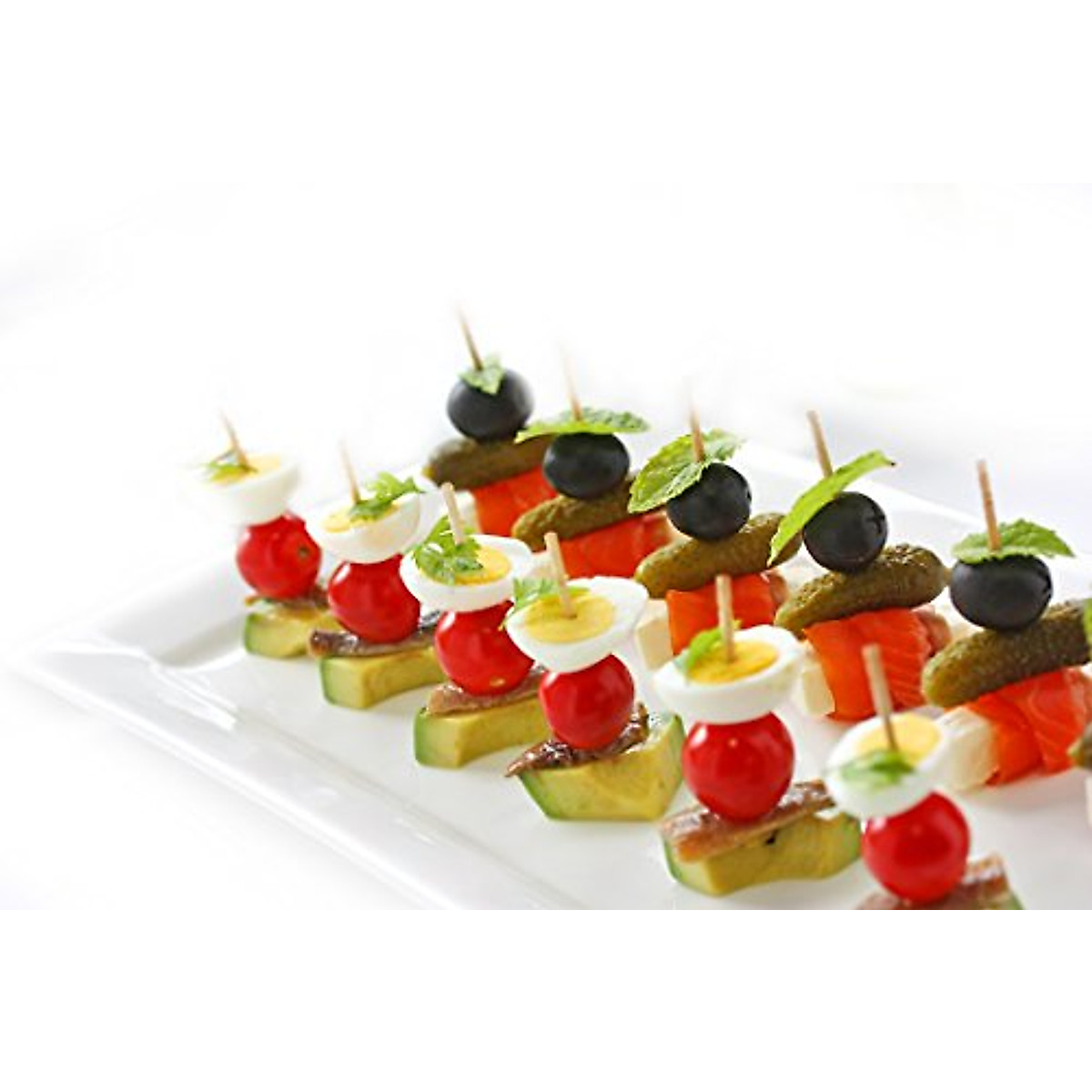 HIC Harold Import Co. HIC Bamboo BBQ, Kabob and Grill Skewers, 4-Inches Long, Set of 100, 4 Inch, Brown