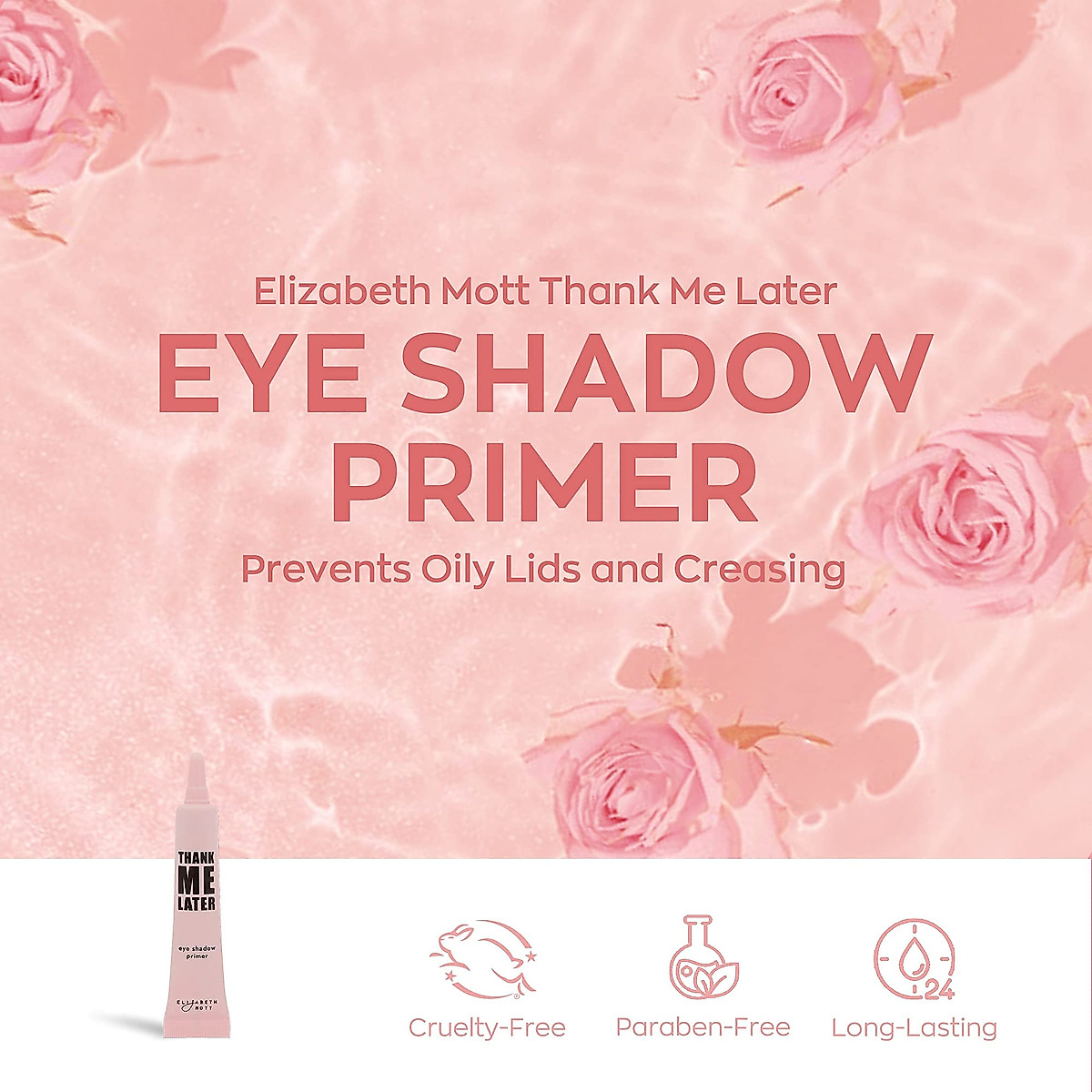 Thank Me Later Eye Primer for Long-Lasting Power Grip Makeup, Shine & Oil Control, Pore Minimizer, Hides Wrinkles & Fine Lines, Prevent Creasing for All-Day Eye Makeup Wear-10g