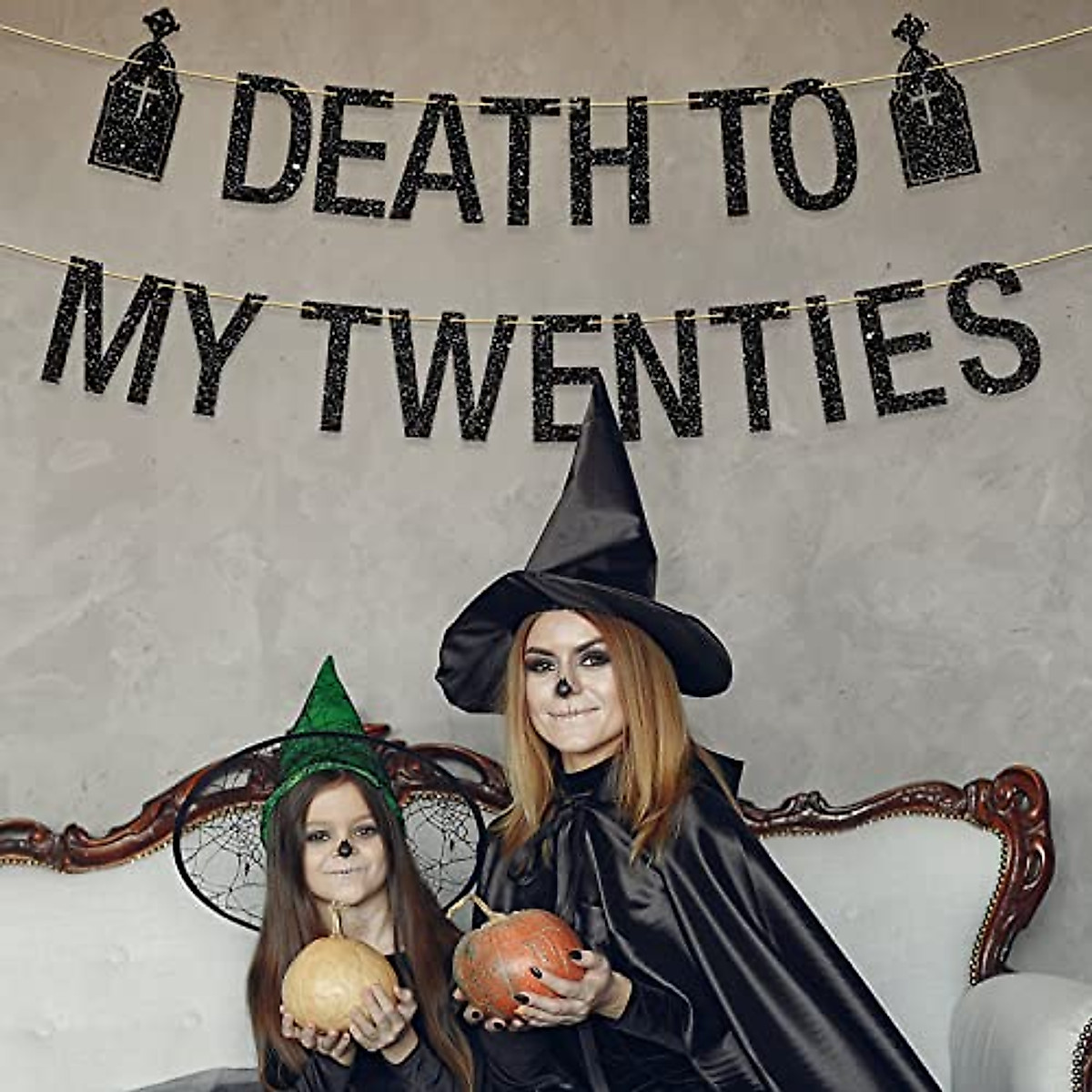 Death To My Twenties Banner, Death to My 20s Decorations, 30th Birthday Banner, Funeral for My Youth, 30th Birthday Party Decorations Black Glitter