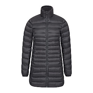 Mountain Warehouse Alaskan Womens Long 3 in 1 Jacket Jet Black Womens Size 8 US