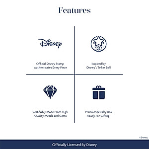 Jewelili Enchanted Disney Fine Jewelry 14K Yellow Gold Over Sterling Silver Cushion Created Emerald and Natural White Round Diamond Accent Tinkerbell Star Ring, Size 9