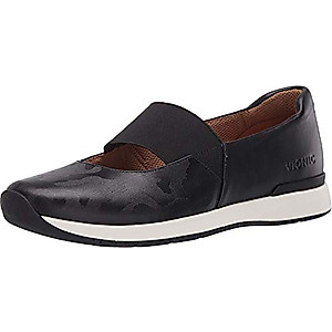 Vionic Women's Cosmic Cadee Mary Jane - Ladies Casual Walking Shoes with Concealed Orthotic Arch Support Black Camo 7 W US