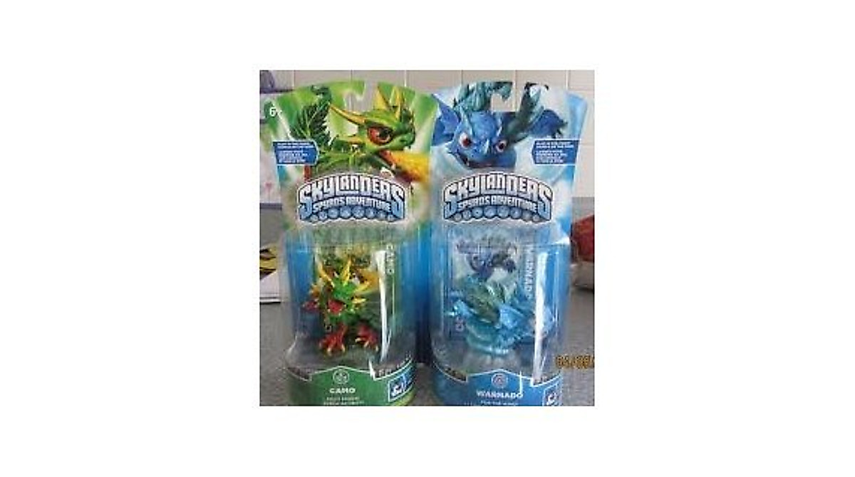 Skylanders Camo & Warnado Character Packs | Collectible Action Figures