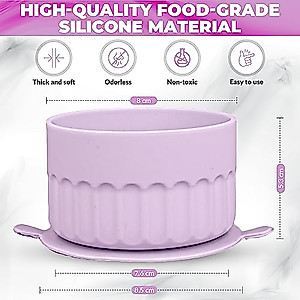 ODRAGO 2Pcs Silicone Boot With Suction for Stanley Quencher H2.0 40 oz, 30 oz, 20 oz tumblers & Yeti Rambler 20 oz/30 oz Tumblers and Hydroflask 12-24 oz water bottles. Protective Accessories (PURPLE)