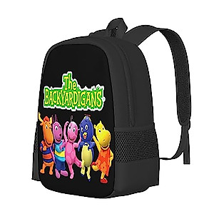 Pobecan The Anime Backyardigans Backpack Large Capacity Leisure Travel Backpack Book Bag Outgoing Daypack 12.5x5.5x16.5 inch
