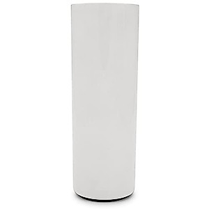 CALCA 10pcs Sublimation Tumblers Blank White 20 OZ Skinny Tumbler Travel Mug Cups Stainless Steel Tumbler with lid and straw for DIY Gift, Coffee, Water Drinks