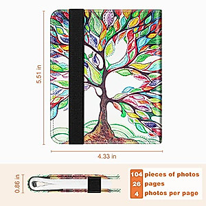 Fintie Mini Photo Album for 3-Inch Film - 104 Pockets Album for Fujifilm Instax Mini 12/EVO/11/40 Instant Camera & Mini Link 2 Printer
