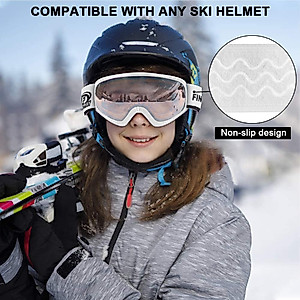 findway Kids Ski Goggles, Kids Snow Snowboard Goggles for Boys Girls Youth OTG