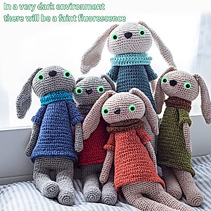 UPINS 500PCS Glowing in Dark Googly Wiggle Eyes Self Adhesive for Craft Luminous Sparkle Halloween Googly Eyes for DIY Sticker Decoration 6 mm 8 mm 10 mm 12 mm