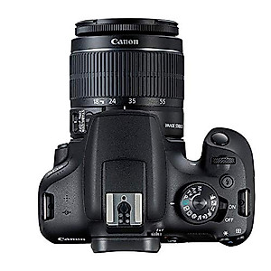 Canon Rebel T7 with 18-55mm III Lens Bundle Includes: Extra Replacement Battery and Travel Charger, Ultra 32GB SD, Slave Flash, Filter Kit, Backpack, 72" Monopod, Shutter Remote and More