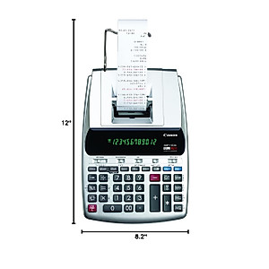 Canon Office Products 2198C001 Canon MP11DX-2 Desktop Printing Calculator with Currency Conversion, Clock and Calendar