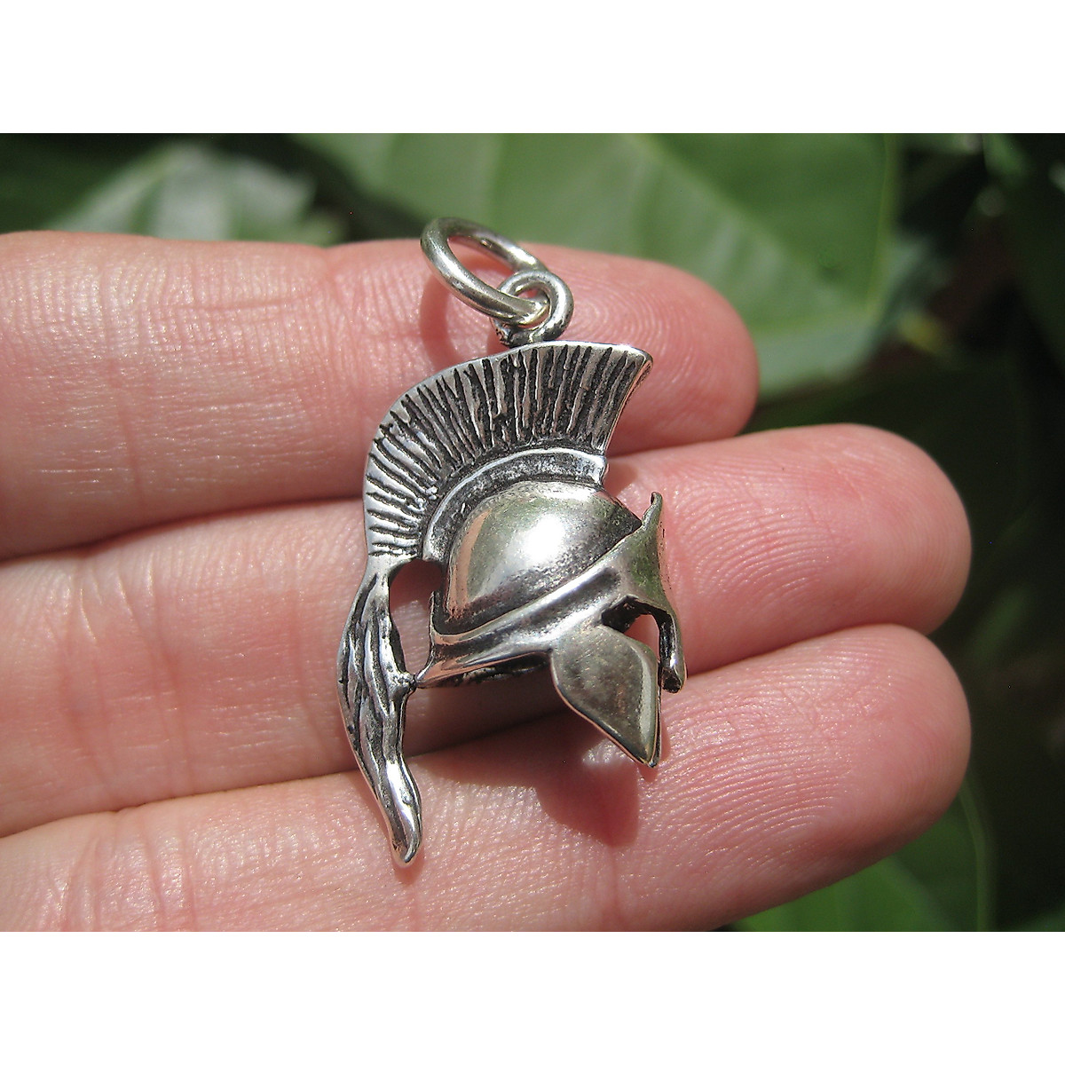 Himalayan Treasures 925 Silver Ancient Roman Gladiator Greek Spartan Soldiers Helmet Pendant