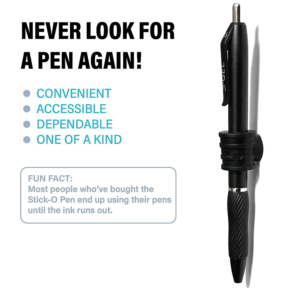 Stick-O Pen Magnetic Pen Pencil Holder - Holds Most pens, Pencils, and Thin Markers. Ideal for Fridges, Task Boards, Workshops, Classrooms, Offices, and Kitchens. (Three Pack)