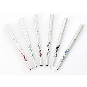 Speedball Elegant Writer Calligraphy 4 Marker Set, Black + 6 Market Set, Assorted Colors, 10 Markers Total for Drawing Journaling and Scrapbooking