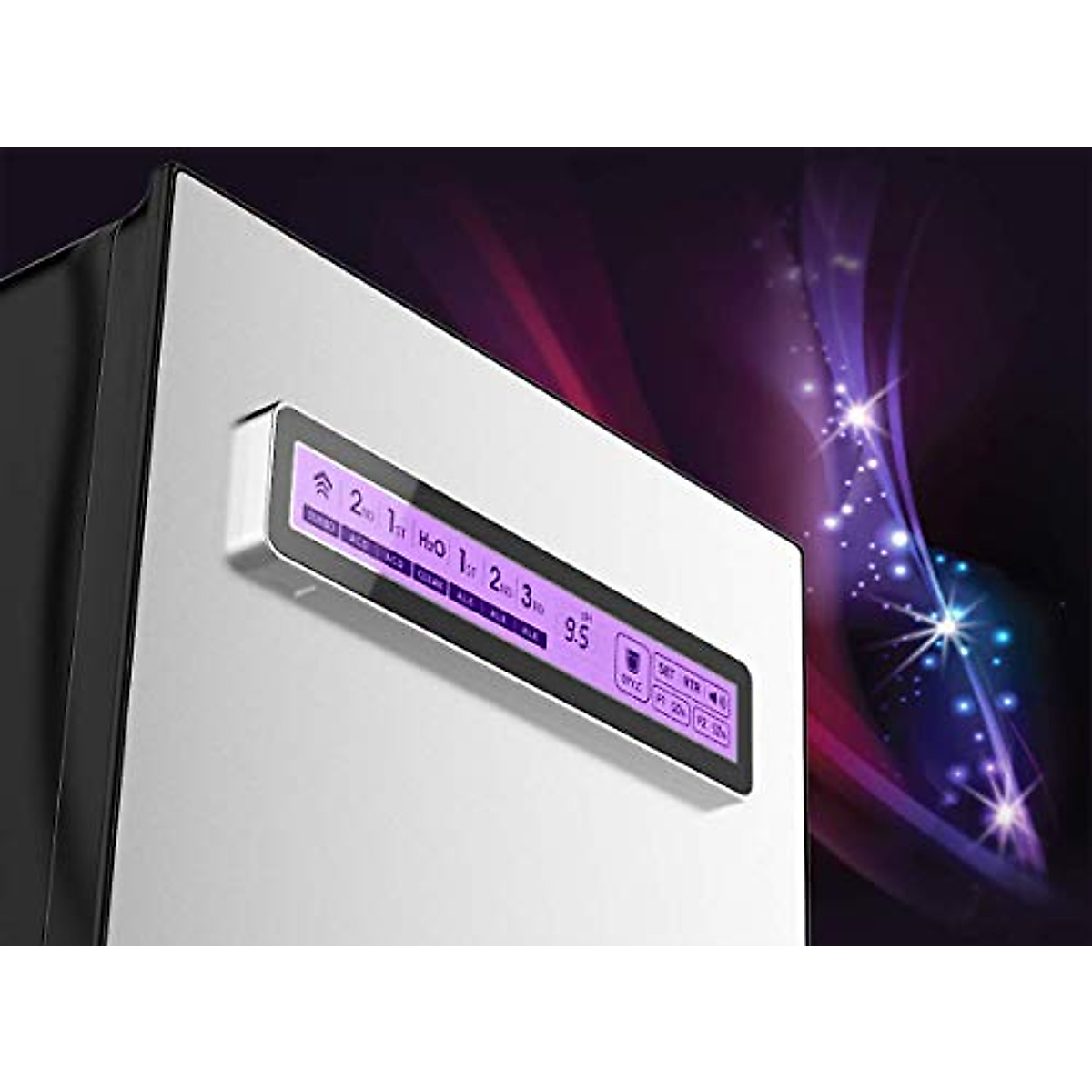 Tyent - Edge-9 Water Ionizer - Dual Filtration System - Hydrogen Enhanced Water Purification - Adjustable pH Settings with Turbo Mode - Touchscreen Interface & Auto-Flow Stop - Advanced Filtration