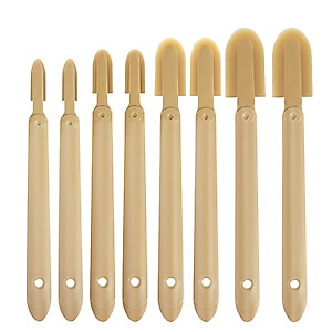 8 PCS Rubber Caulking Spatulas Tool,Rubber Caulk Silicone Sealant Finishing Tool,Spreader Applicator Caulking Finishing Tool Rubber for Floors, Tiles, Walls, Bathrooms, Kitchens 4 Size
