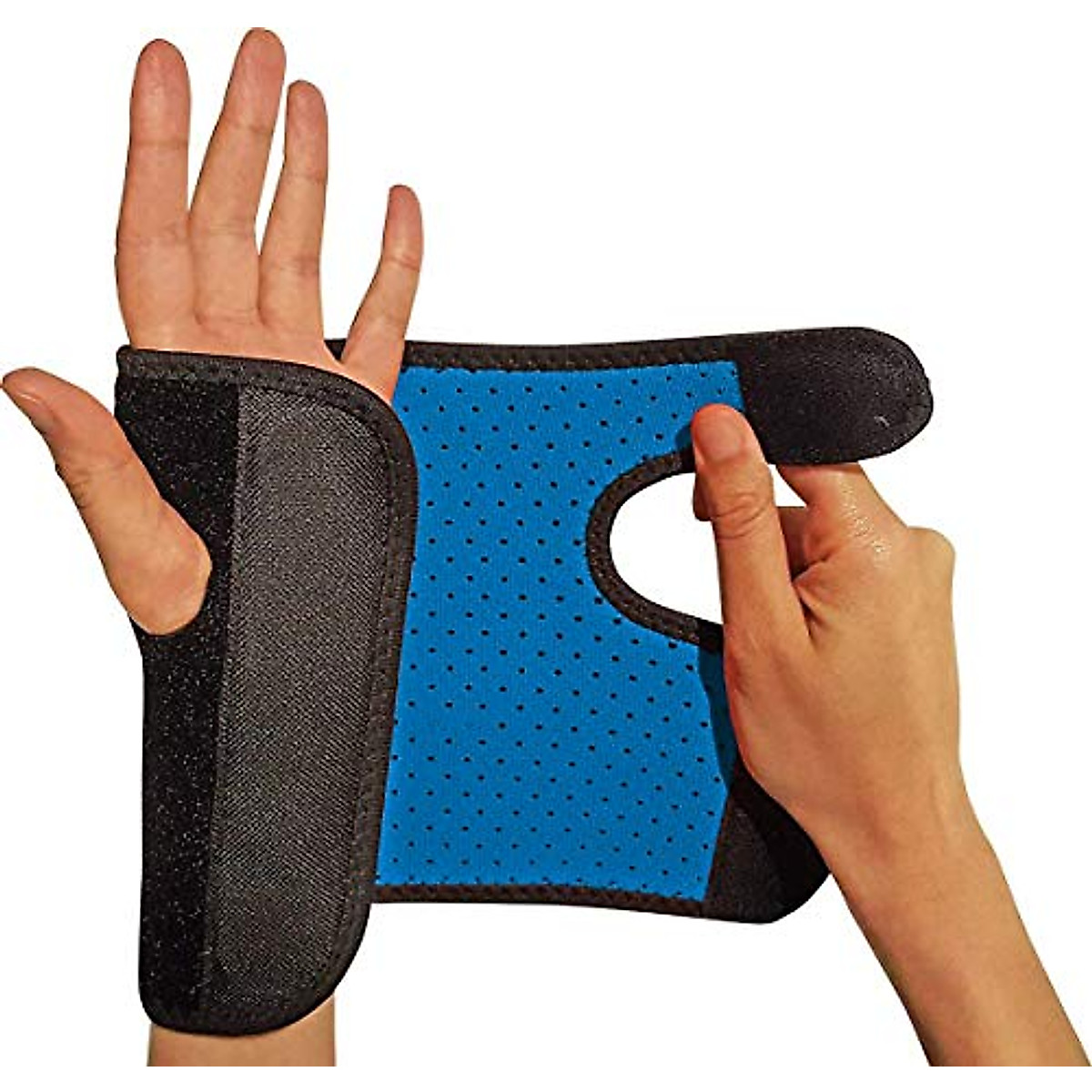 RiptGear Carpal Tunnel Wrist Brace Support - Adjustable Wrist Brace for Women and Men - Hand & Wrist Splint Compression Support for Tendonitis Wrist Brace for Carpal Tunnel - Left Hand