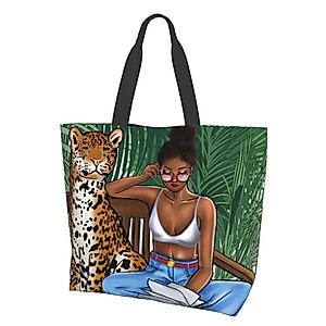 African Tote Bag For Women Black Women Beach Bag Black Tote Bag For Women African American Handbags