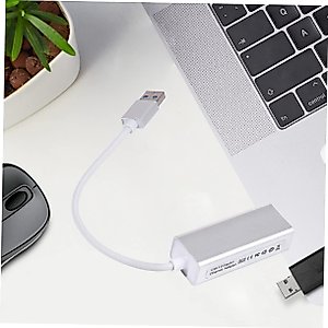 UKCOCO 1pc Network Adapter Micro USB Hub Micro USB Splitter USB Hubs USB Adapter Computer Adapter Splitter USB Hub for Computer Usb3.0 to Adapter Wired Aluminum Alloy Receiver
