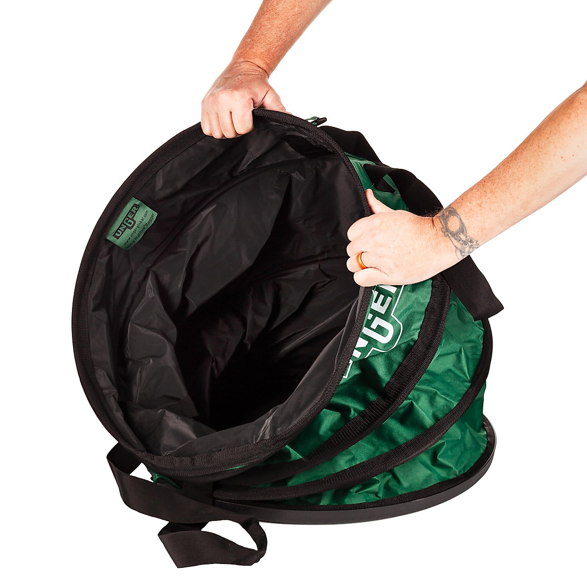 40 gal. Round Green Trash Can