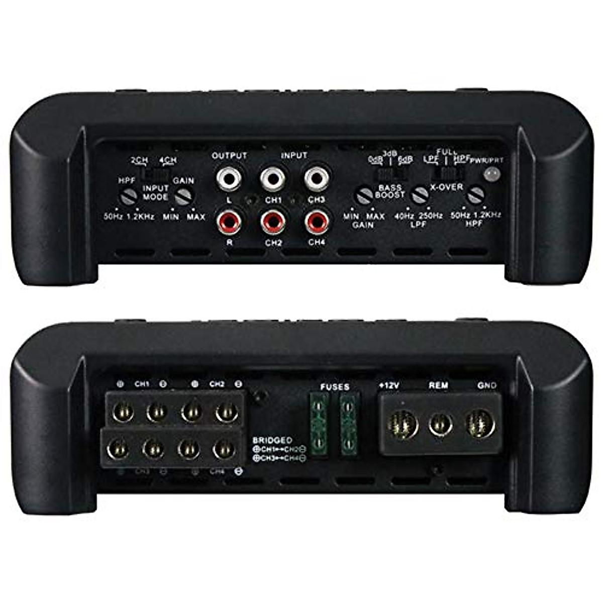 Orion Cobalt 4 Channel Amplifier – Class A/B Multichannel Amplifier 1000W RMS 2000W Max, Car Electronics Car Audio Stereo Subwoofer 2 Ohm Stable Bass Boost MOSFET Amplifier for Car Speakers Sub Amp