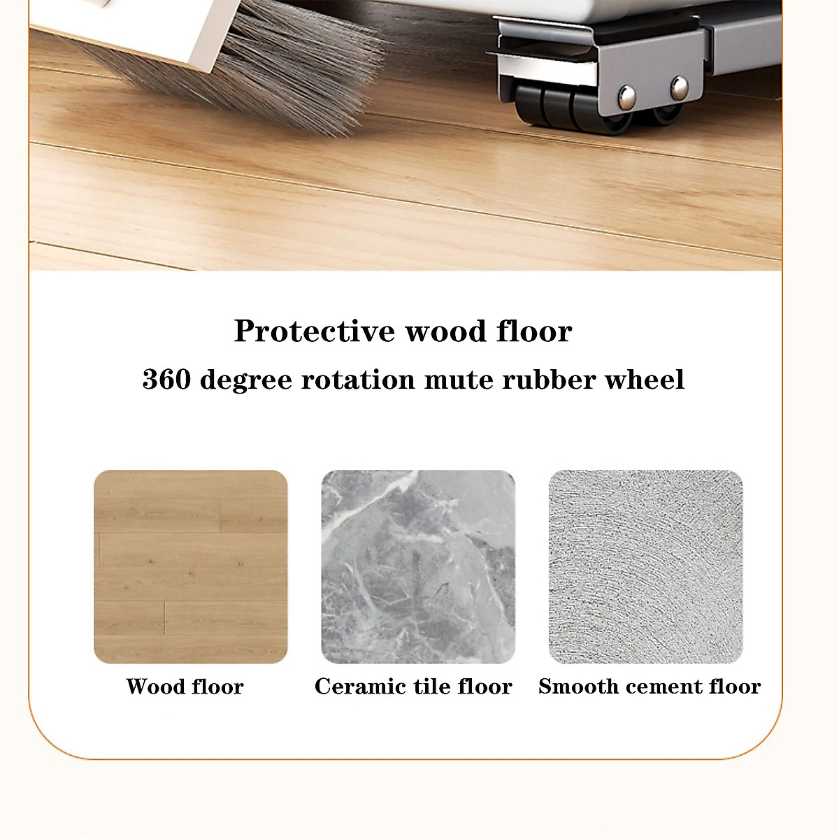 Retractable Washing Machine Base with Wheels Refrigerator Stand Portable Mobile Base for Various Home Appliances, Washing Machine Refrigerator Dryer Silver White Wheel