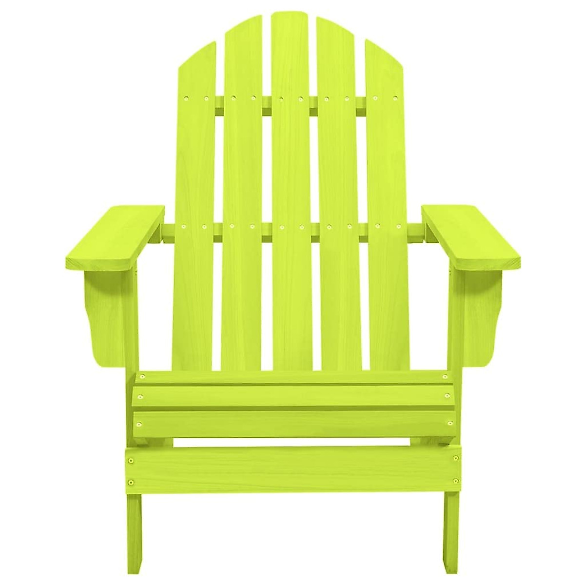 Tidyard Patio Adirondack Chair Solid Fir Wood Green Outdoor Fire Pit Chair Wooden Garden Armchair for Porch Pool Lawn Deck Backyard Balcony Outdoor