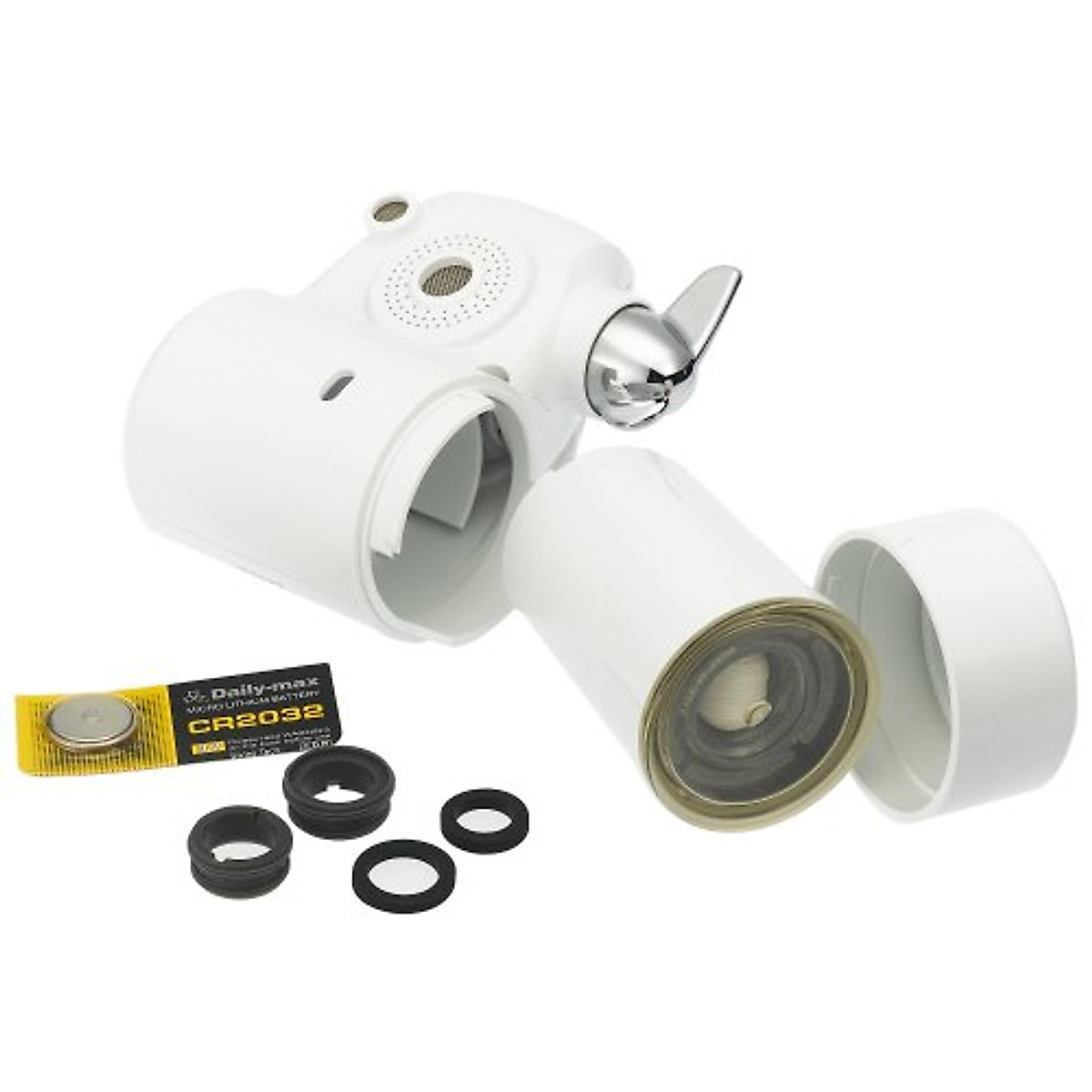 Brita Tap Water Filter System, Water Faucet Filtration System with Filter Change Reminder, Reduces Lead, BPA Free, Fits Standard Faucets Only - Basic, White