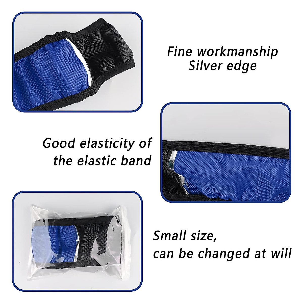 Car Steering Wheel Cover,15 Inch Universal Auto Anti-Slip Steering Wheel Protector,- Car Interior Accessories Women & Men, for Car Truck Van SUV (Blue)