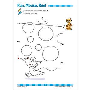 School Zone - Connect the Dots Workbook - 32 Pages, Ages 3 to 5, Preschool, Kindergarten, Dot-to-Dots, Counting, Number Puzzles, Numbers 1-10, Coloring, and More (School Zone Get Ready!™ Book Series)