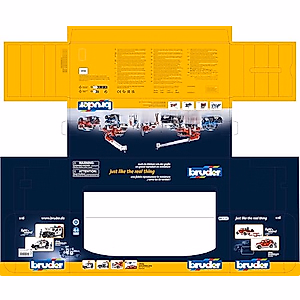 Bruder Toys - Emergency Realistic Jeep Wrangler Unlimited Rubicon Police Vehicle with Light Skintoned Policeman and Light and Sound Module with 4 Different Sounds - Ages 4+