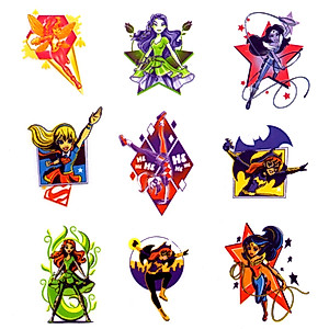 DC Super Hero Girls - 75 Assorted Temporary Tattoos