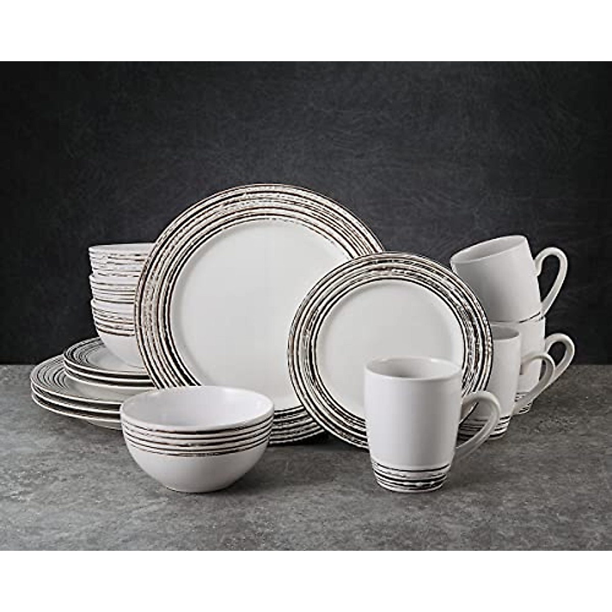 Pfaltzgraff Bryson 16-Piece Dinnerware Set, Service For 4, White