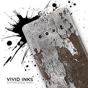 DesignSkinz Distressed Silver Texture v16 Protective Vinyl Decal Wrap Skin Cover Compatible with The Samsung Galaxy S20 (Screen Trim & Back Glass Skin)
