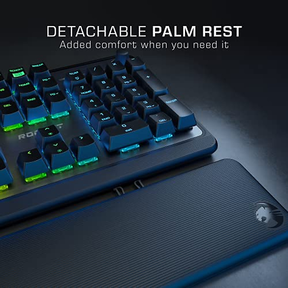 ROCCAT Pyro Mechanical Gaming Keyboard with RGB Lightning, Black (ROC-12-622) Burst Pro Lightweight Optical Gaming Mouse & ROCCAT Elo 7.1 USB Wired Surround Sound PC Gaming Headset