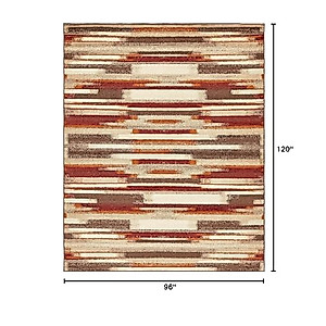Unique Loom Autumn Collection Area Rug - Wheat (8' x 10' Rectangle, Multi/ Beige)