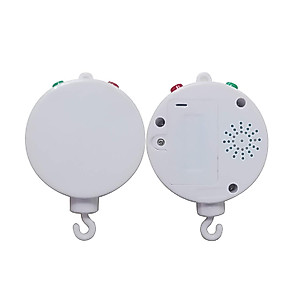 HLEEDUO Crib Mobile Music Box Spinner with Rotating Hook-Crib Mobile Motor Battery Power Crib Mobile Plays 35 lullabies Crib Mobile Toys Attachment