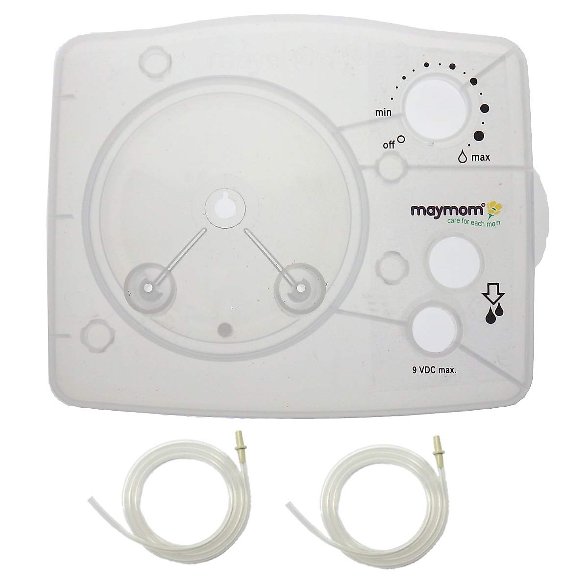 Maymom Brand Diaphragm Cap Faceplate Compatible with Medela Pump in Style Advanced Breastpump (9V Clear)