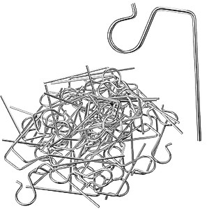 Hotop 80 Pieces Christmas Light Hanger for Gutters Gutter Hooks Metal Outdoor Xmas Hanging Kitchen Bathroom Work Shop Garden Silver