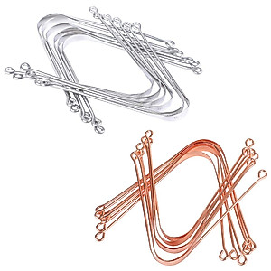 HealthAndYoga™ Oral Hygiene Tongue Scrapers – 24pcs Bulk Pack Disposable Metal Tongue Cleaners - qSwipe Lite Copper Tongue Cleaners (12 pack) + SteloSwipe Lite Stainless Steel Scrapers (12 Pack)